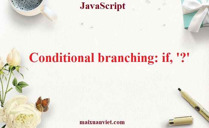 JavaScript Conditional branching: if, '?' - VietMX's Blog